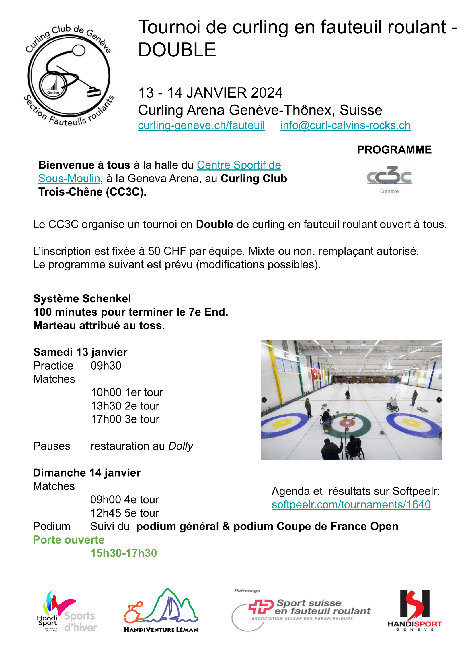 Curling Open Coupes de France – Ski Alpin – Ski Nordique – Snowboard